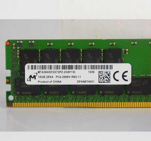 Ddr4 16GB 2666Mhz Reg Ecc Micron