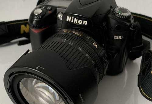 Зеркальный фотоаппарат nikon d90 18-105