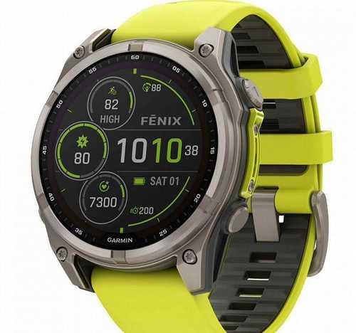 Garmin fenix 8 47 мм Solar Sapphire Серый