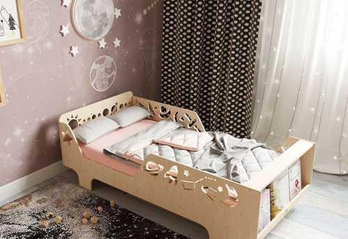 Кроватка детская космическая тематика лаковое покр