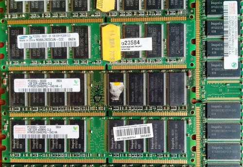 Оперативная память DDR1 PC3200 1GB, 512MB, DDR2 PC