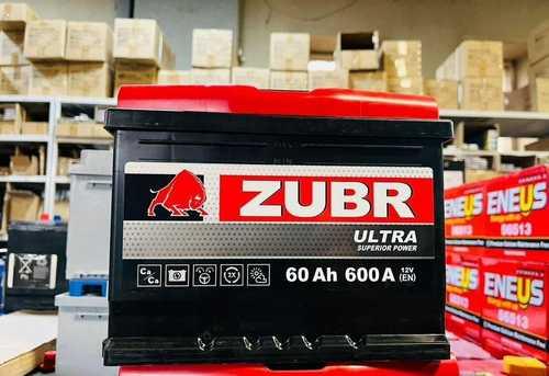 Аккумулятор 60 ач Zubr Ultra 600а