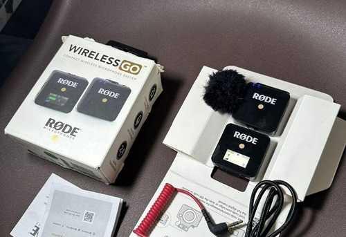 Rode wireless go микрофон радиосистема