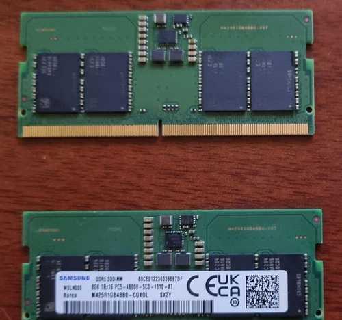 Оперативная память sodimm Samsung DDR5 4800 8 гб х