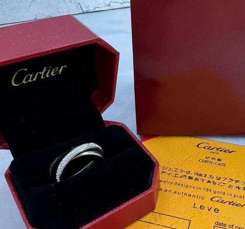 Cartier trinity кольцо 17 размер