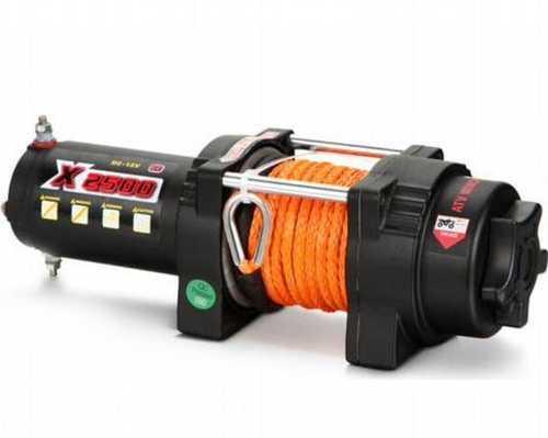 Лебедка с синтетическим тросом master winch X2500s