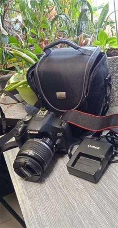 Зеркальный фотоаппарат canon 500d+18-55 is новый