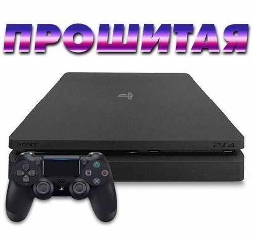 PS4 Slim прошитая 9.0 все игры бесплатно