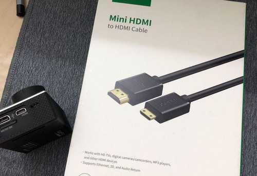 Провод "mini hdmi-hdmi" Ugreen