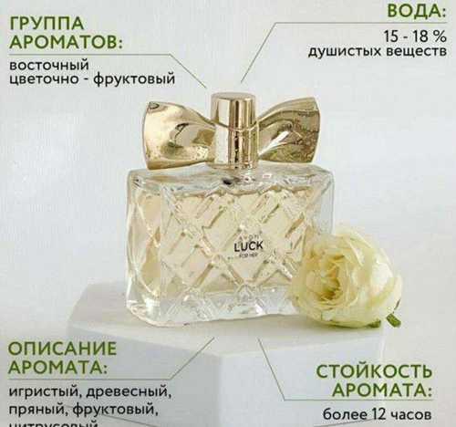 Туалетная вода Luck лак avon эйвон оригинал