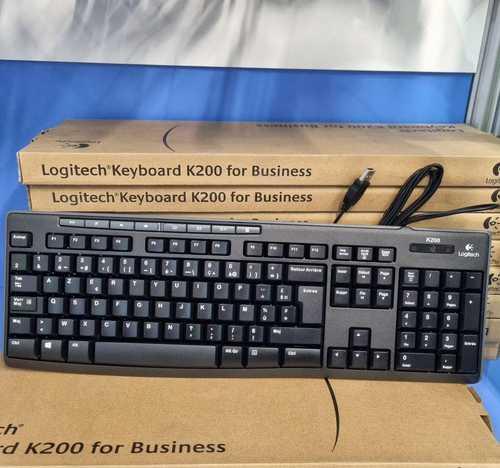 Клавиатура на английском языке logitech k200