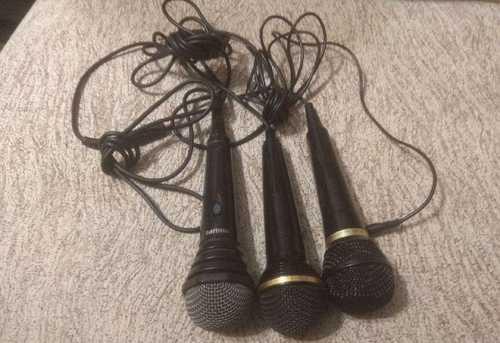 Три нерабочих микрофона (в ремонт)