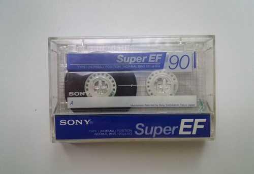 Аудиокассета Sony Super EF90 запись Мумий Тролль