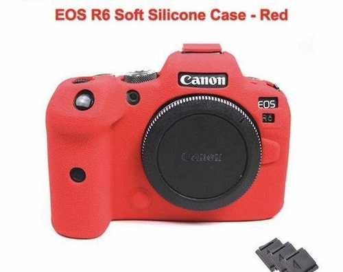 Canon r 6 чехол красный