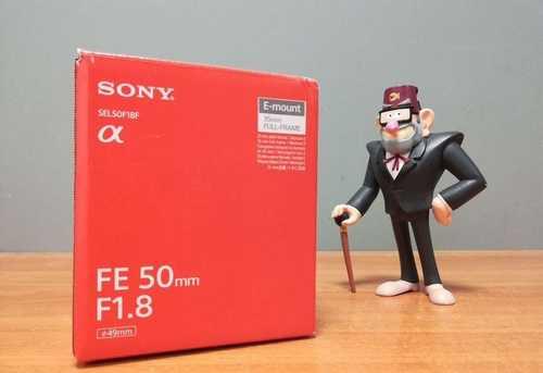 Объектив Sony FE 50mm f/1.8 (SEL-50F18F), черный