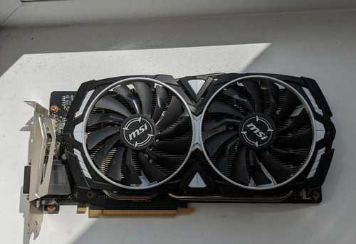 Видеокарта MSI armor GTX 1060 6GB