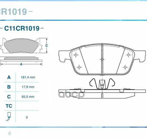 Тормозные колодки дисковые ford focus III/transit