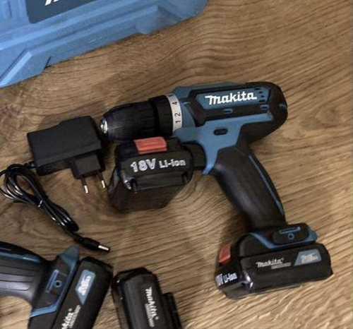 Аккум. Дрель-шуруповерт Makita 18v-2ah с двумя акк
