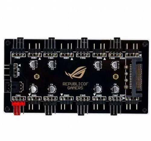 Asus RoG хаб контроллер подсветки argb 3-4pin вент