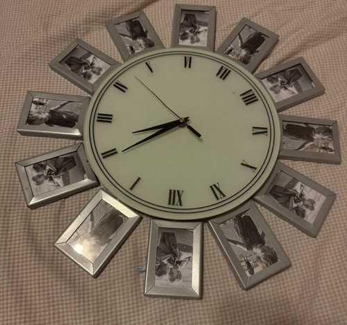 Часы настенные с фоторамкой