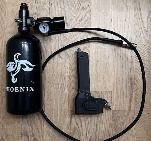 Баллон ввд Phoenix. Адаптер glock 17