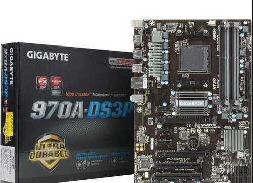 Комплект Gigabyte ga-970a ds3p + FX 8300 процессор