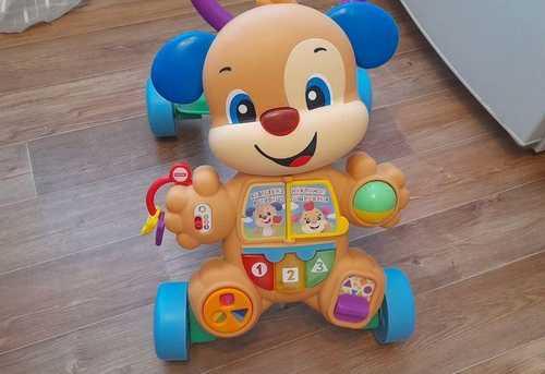 Ходунки каталка fisher price Учёный щенок