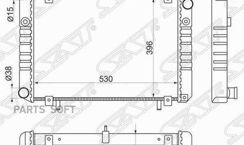 Радиатор охлаждения Газ 3302 99- 2х рядный