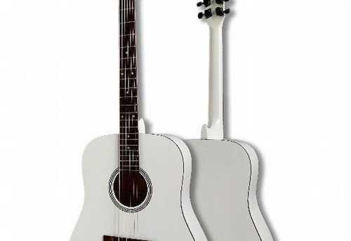MC-11 Акустическая гитара, белая, Парма