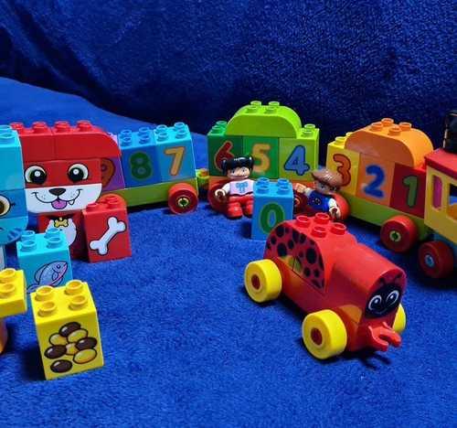 Lego duplo поезд с цифрами