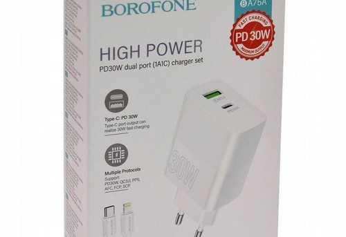 Зарядное устройство c Type-C и USB, Borofone BA75A