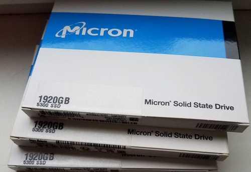 Новые серверные SSD 1.92TB Micron 5300 MAX