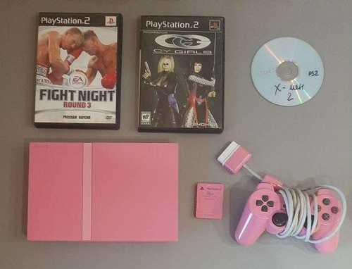 Sony playstation 2 pink ps 2 розовая прошитая