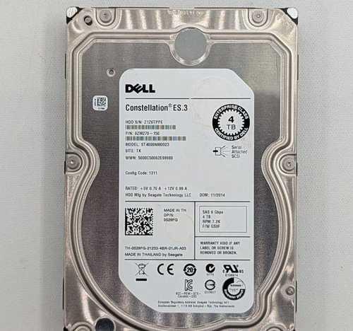 Жесткий диск ST4000NM0023, 0529FG, Dell, Seagate