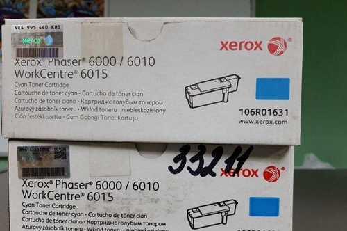 Тонер-картридж xerox Phaser 6000/6010 голубой (1K)