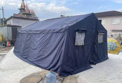 Палатка брезентовая для солдат с каркасом