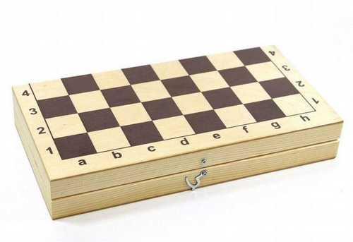Игра настольная «Шахматы и шашки», деревянная коро