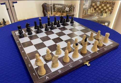 Набор 3в1 шахматы, шашки, нарды малые венге, сереб