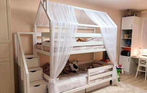 Детская кровать с лестницей
