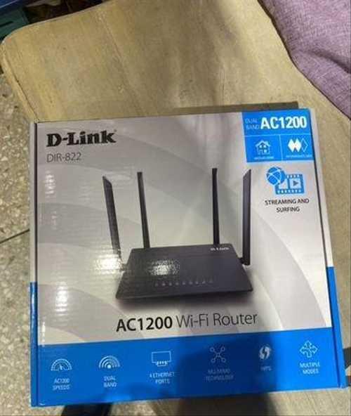 Wifi роутер d link dir-822 ac1200