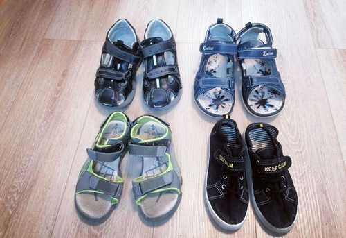 Сандали летняя обувь для мальчика 32-35 пакетом