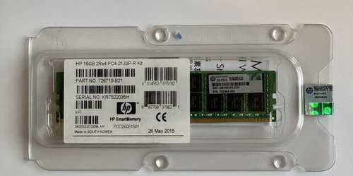 HP 16GB 2RX4 PC4-2133P-R 726719-B21