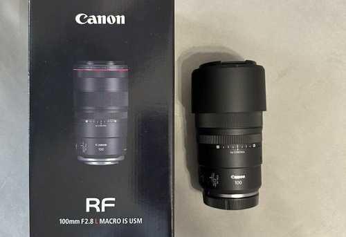 Объектив canon RF 100mm F2.8L macro IS USM