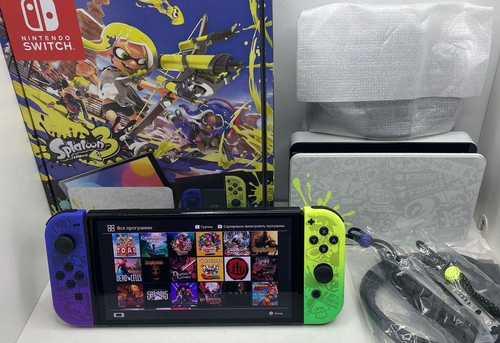 Nintendo switch oled splatoon 3 edition чип + игры