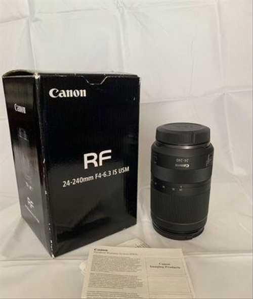 Объектив Canon rf 24-240 mm F4-6.3 IS USM