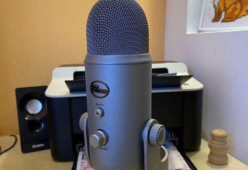 Микрофон Blue Yeti Silver серебристый