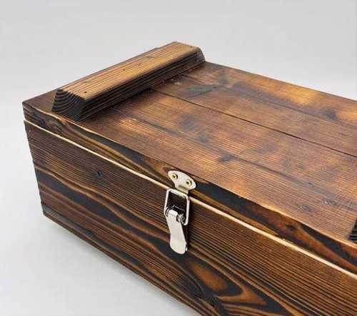 Коробка подарочная "Презент" 40*20*14,5 деревянная