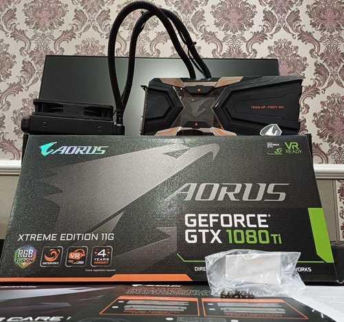 Видеокарта GTX 1080 Ti aorus Waterforce Xtreme Edi