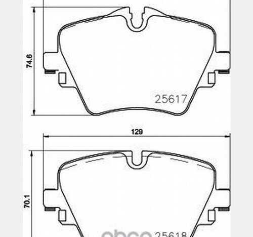 Тормозная колодка дисковая P06093 Brembo