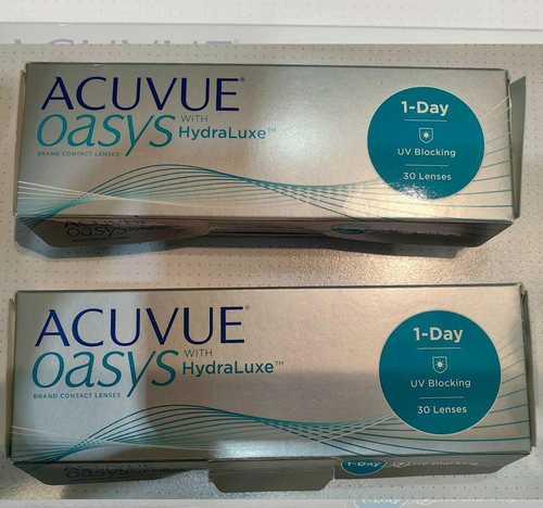 Линзы acuvue oasys однодневные -1D и -1,25D